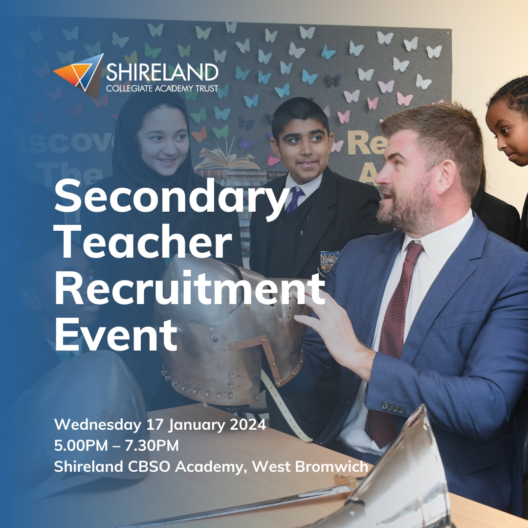 Join Us For Our Secondary Teacher Recruitment Event – 17 January 2024 ...
