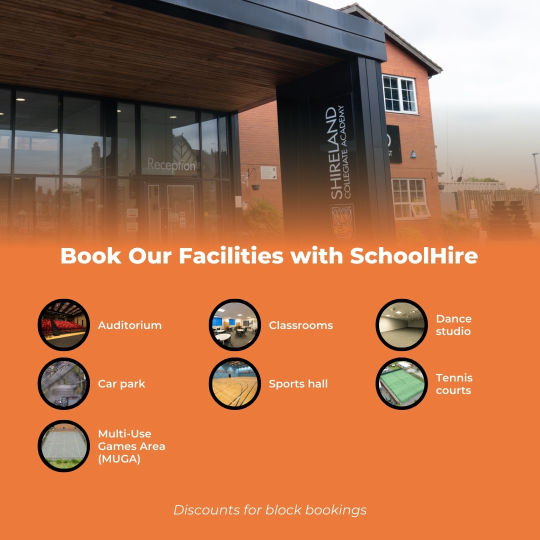 Facilities for hire - Shireland Collegiate Academy