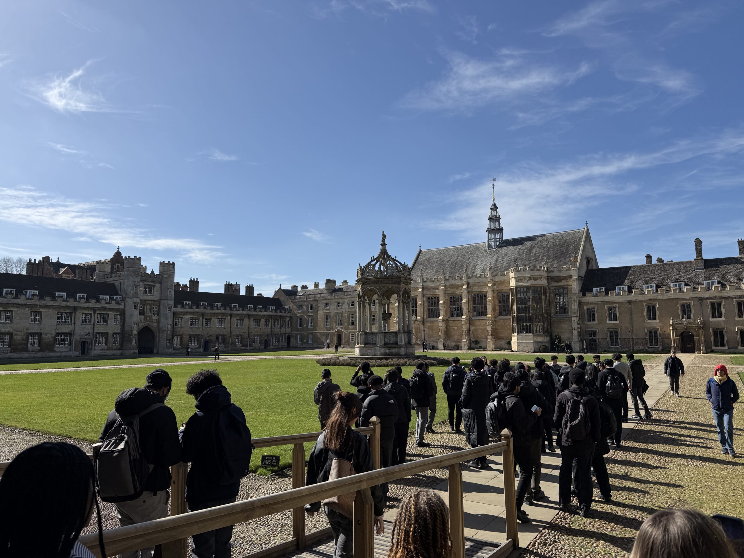 Year 12 students visit Trinity College, Cambridge, as part of ...